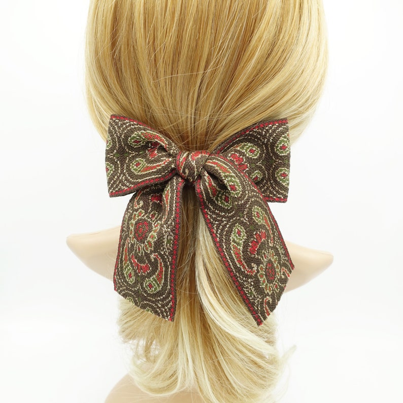 Baroque Jacquard Bow Antique Style Pattern Knit Fall Winter | Etsy