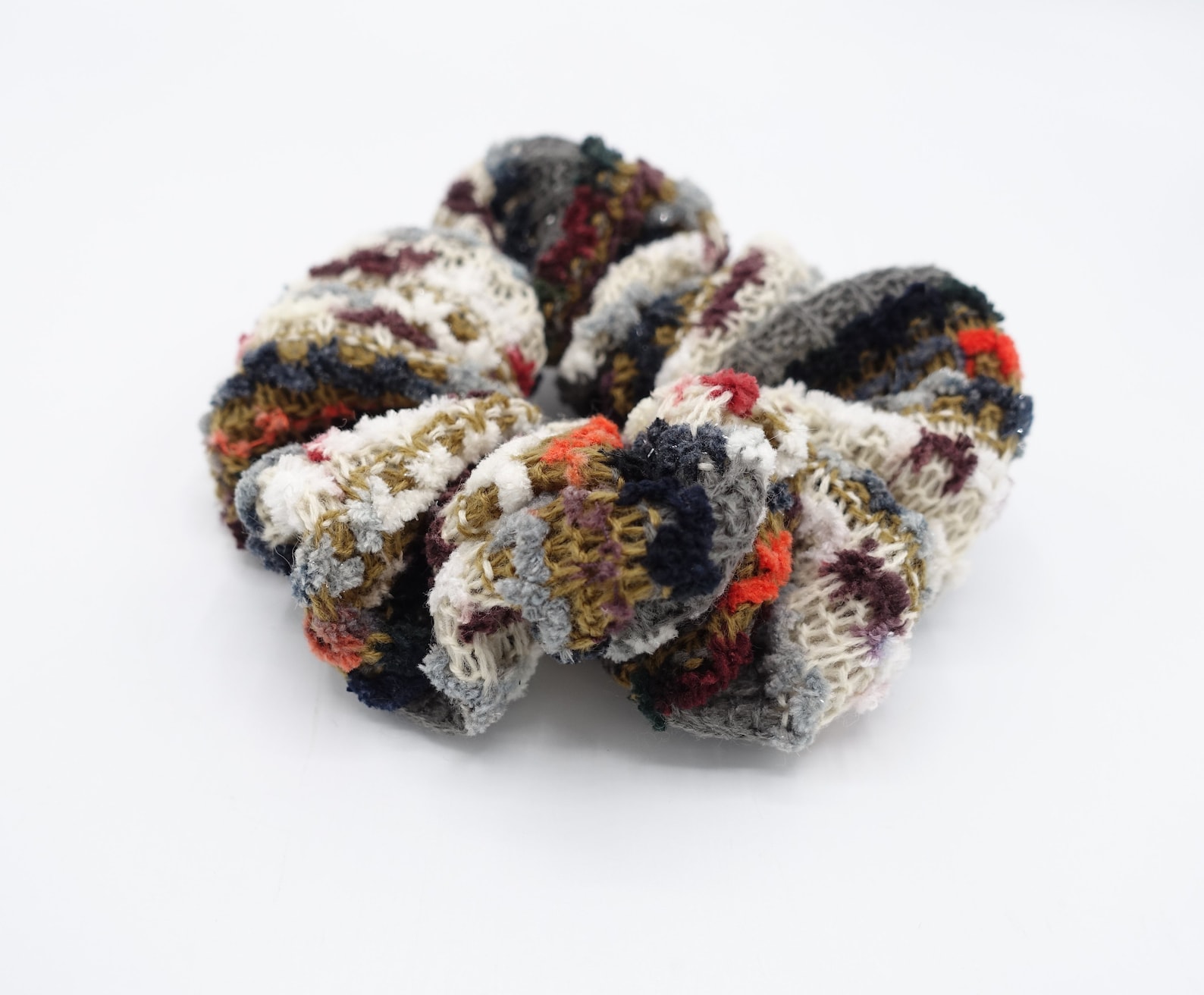 Stripe Knit Scrunchies Multi Color Hair Elastic Scrunchie | Etsy