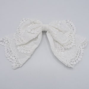 Lace Hair Bow for Women - Etsy