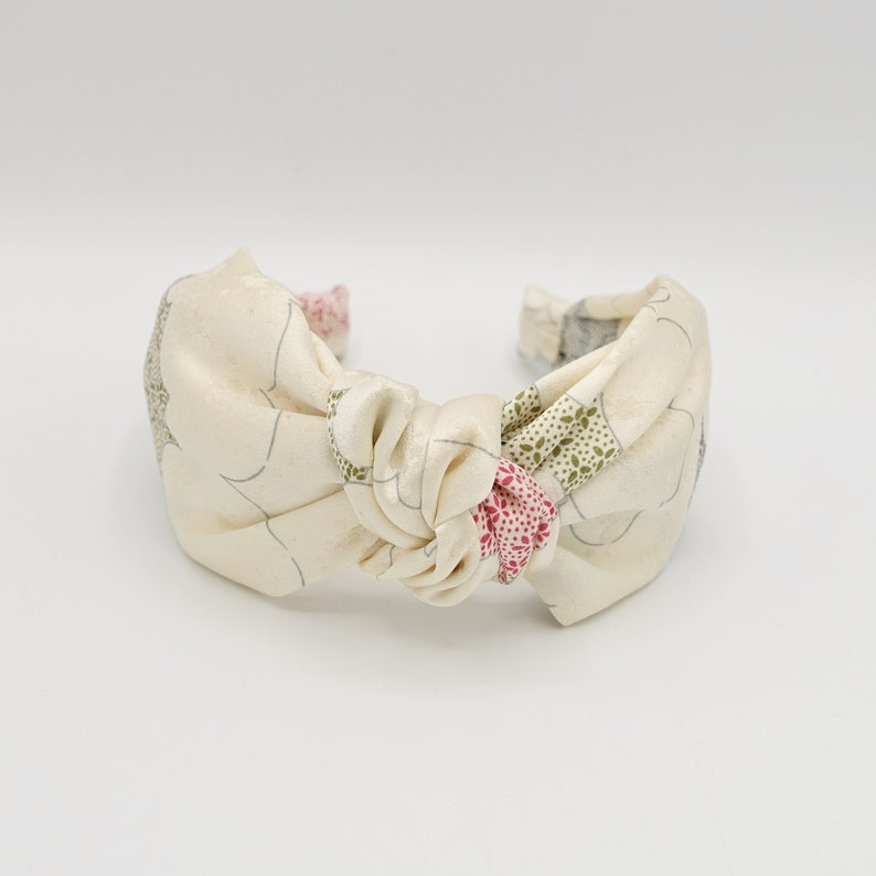 Silk Top Knot Headband Kimono Pure Silk Luxury Hairband for | Etsy