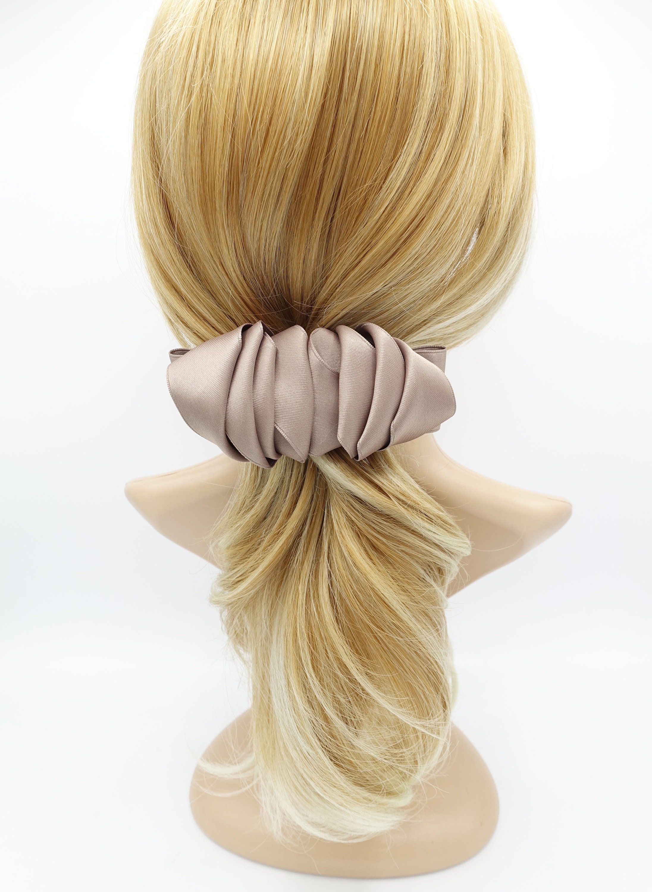 Satin Stacked Hair Bow For Women Etsy