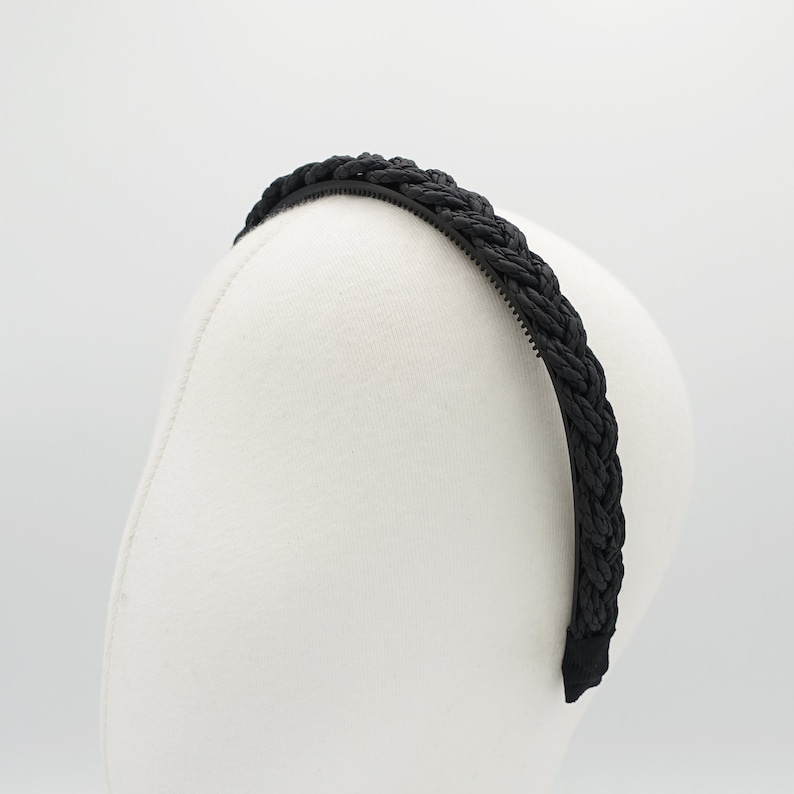 Thread Strand Braided Headband Basic Thin Hairband Women Hair - Etsy