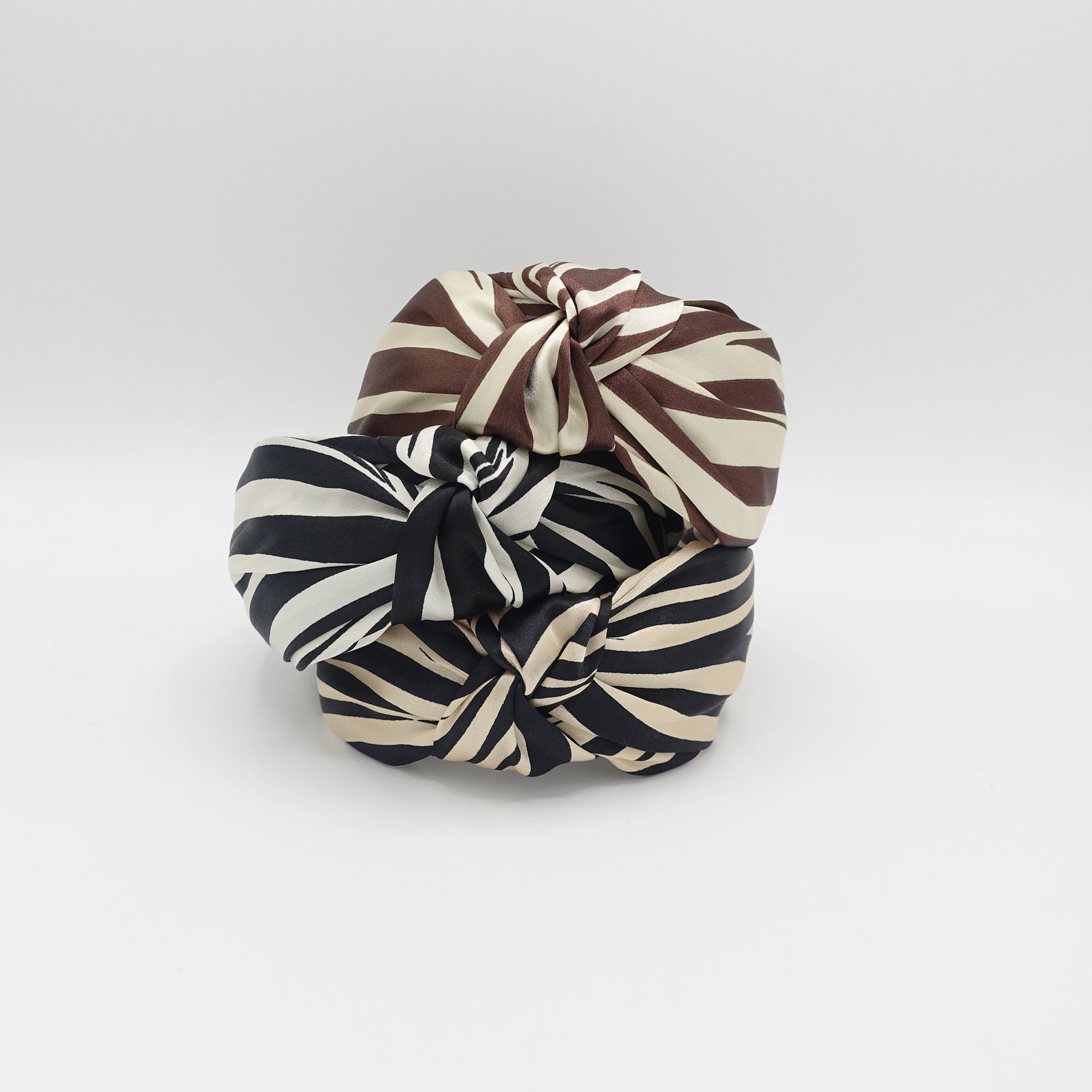 Zebra top knot headband animal print hairband for women | Etsy