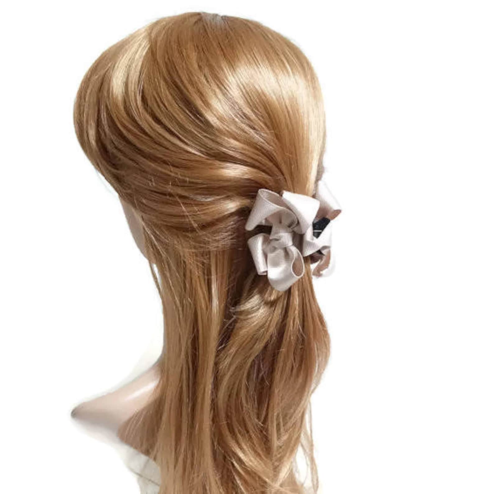 Handmade Grosgrain Hair Bow Mini Hair Jaw Claw Clip Mini Small - Etsy