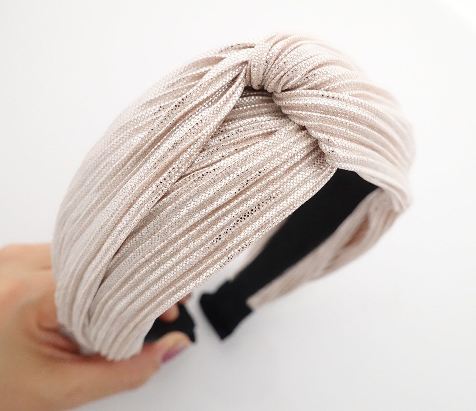 Glittering Pleated Cross Headband Stylish Woman Hairband - Etsy