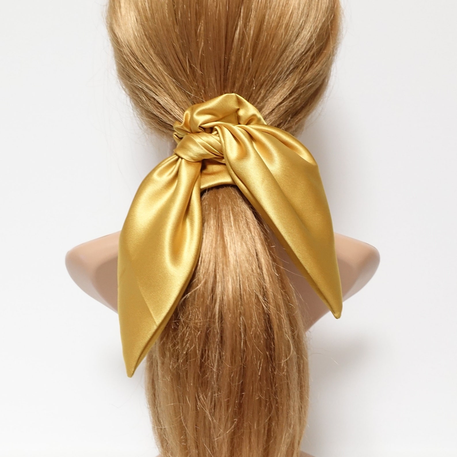 Glossy Satin Tail Scrunchies Knot Hair Scrunchie - Etsy