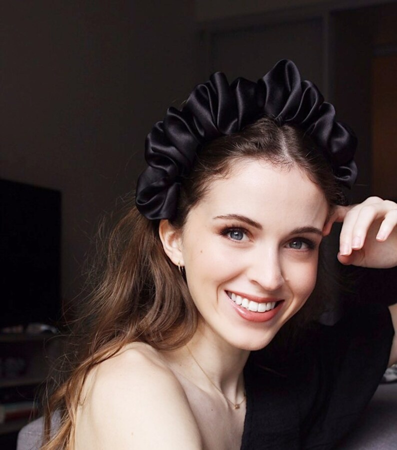 Solid Satin Volume Wave Headband Stylish Hairband Women Hair ...