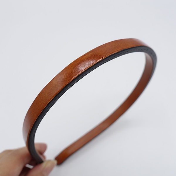 Thin Leather Headband - Etsy