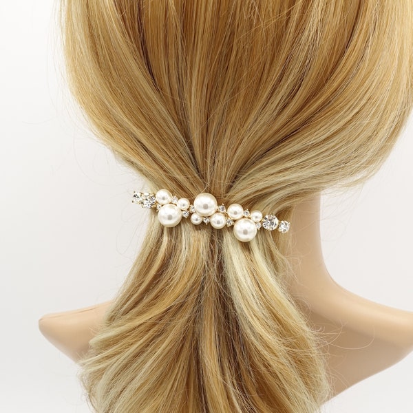 Pearl Barrette - Etsy