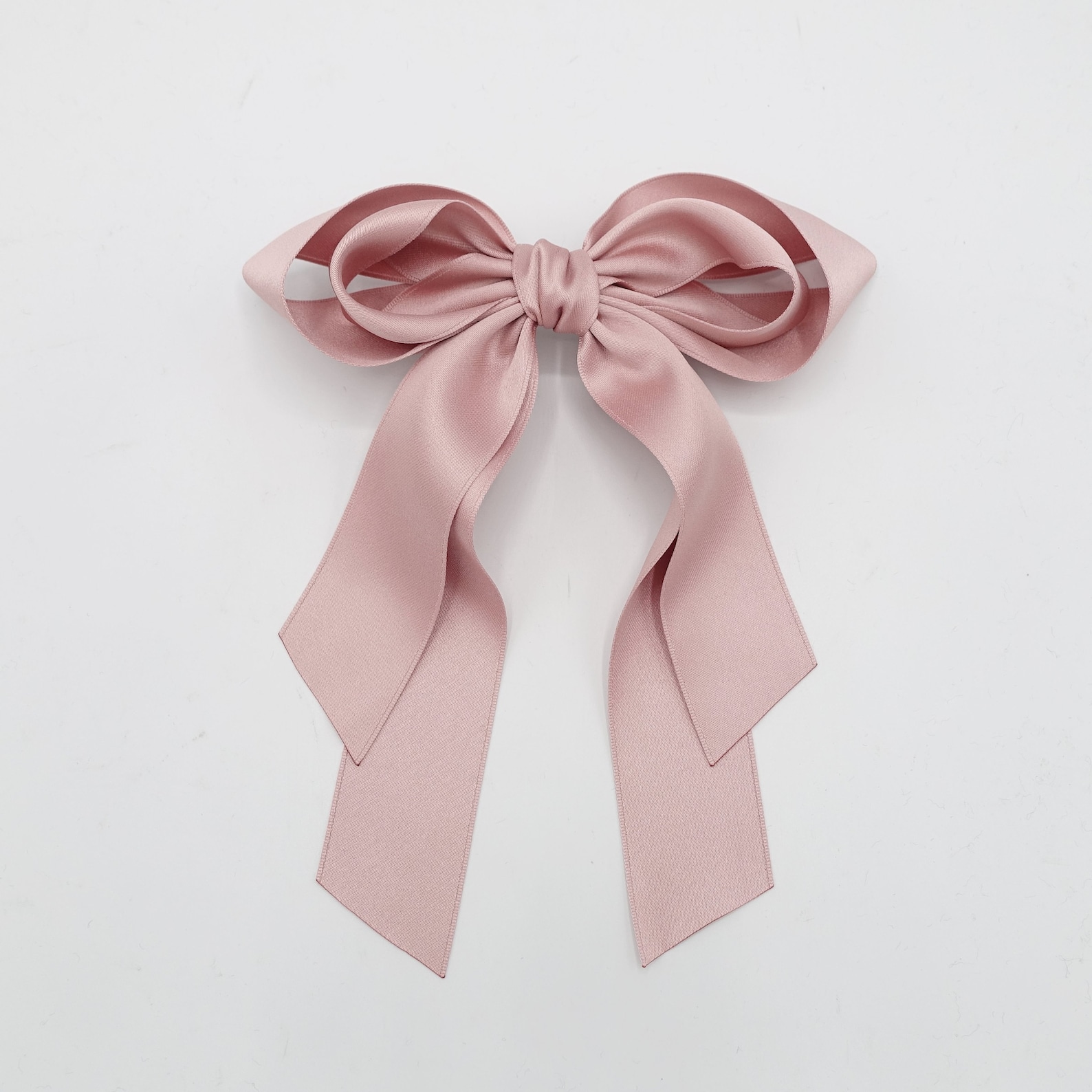 Satin Layered Double Tail Hair Bow - Etsy