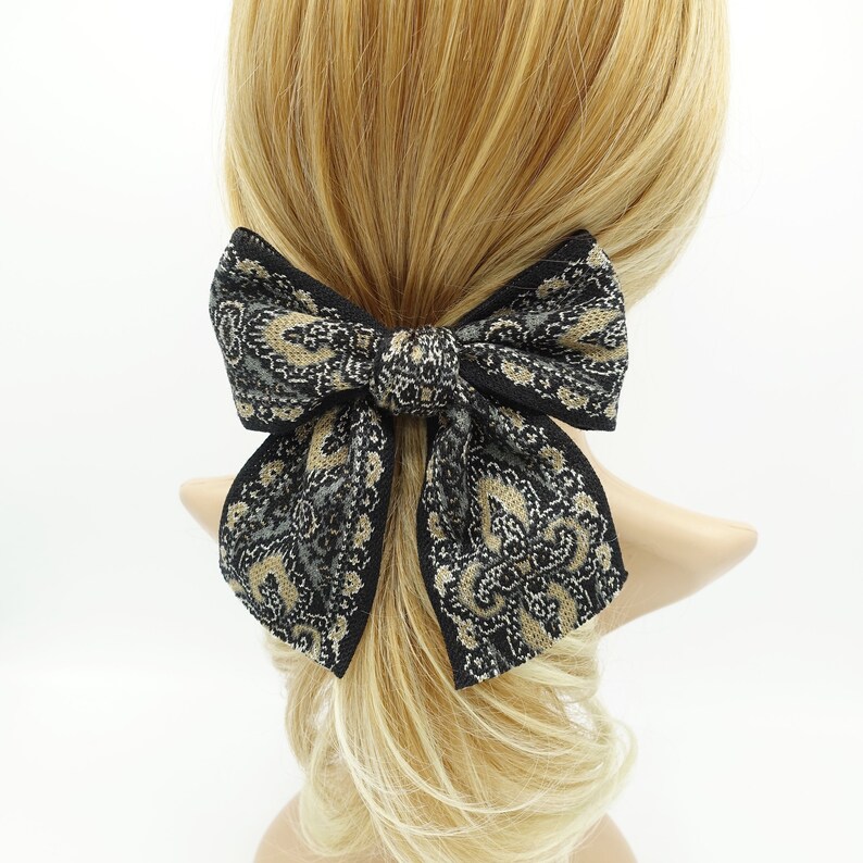 Baroque Jacquard Bow Antique Style Pattern Knit Fall Winter | Etsy