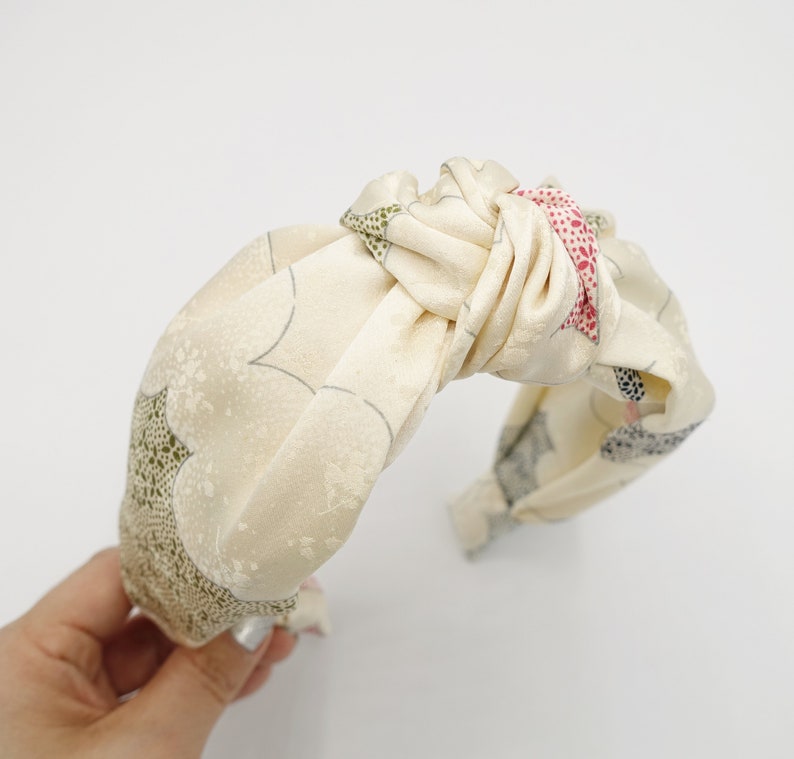 Silk Top Knot Headband Kimono Pure Silk Luxury Hairband for - Etsy