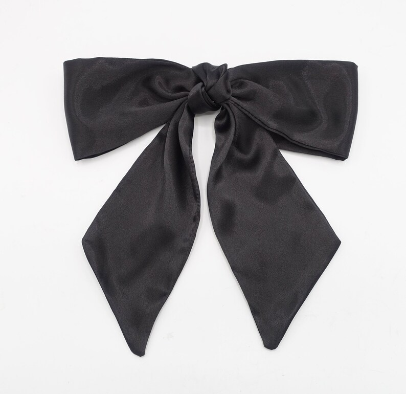 Silk Satin Droopy Hair Bow Big Floppy Bow Luxury Hair Etsy
