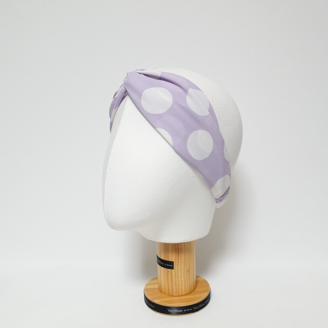 Chiffon Big Dot Headband Elastic Front Twist Headwrap Women Hair ...