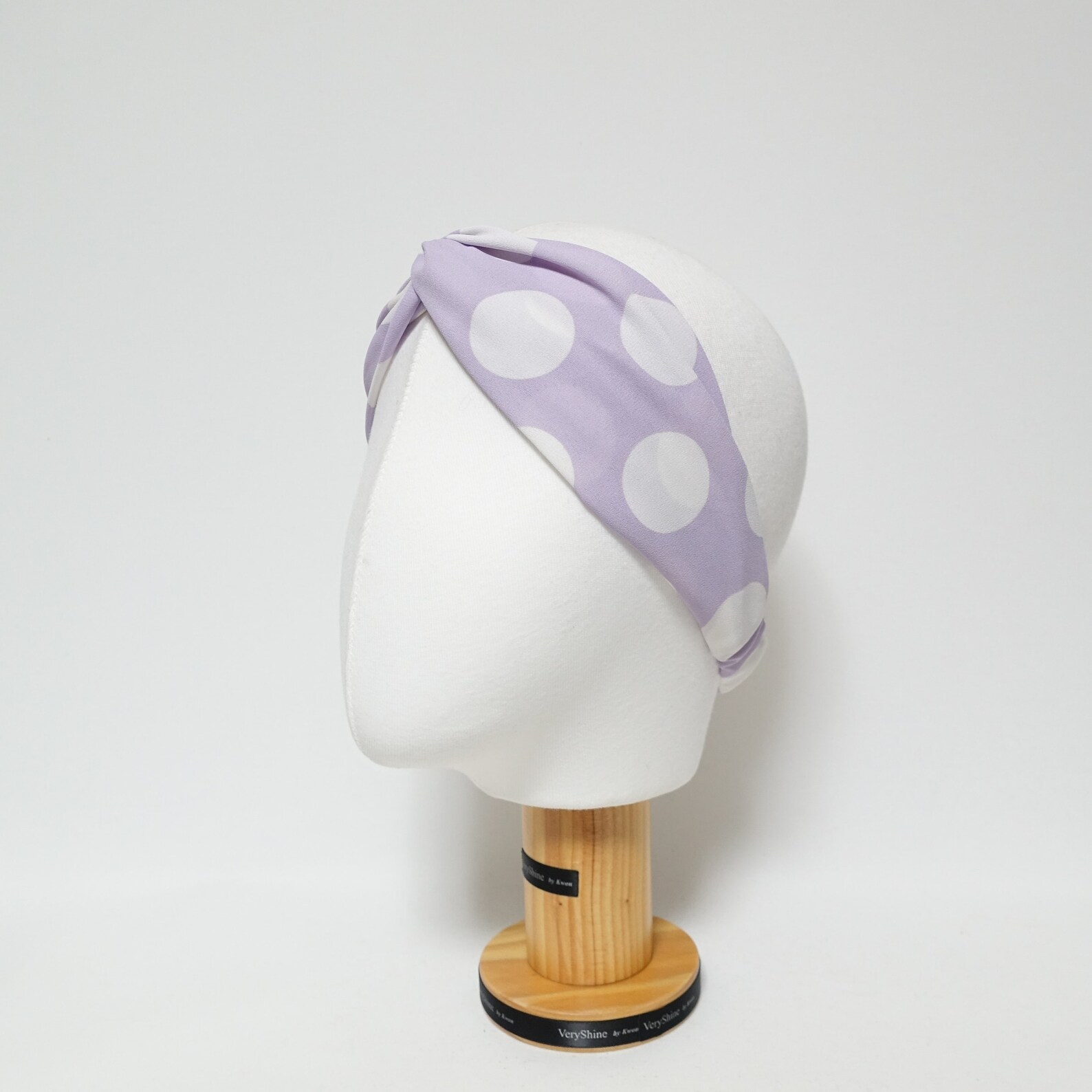 Chiffon Big Dot Headband Elastic Front Twist Headwrap Women Hair ...