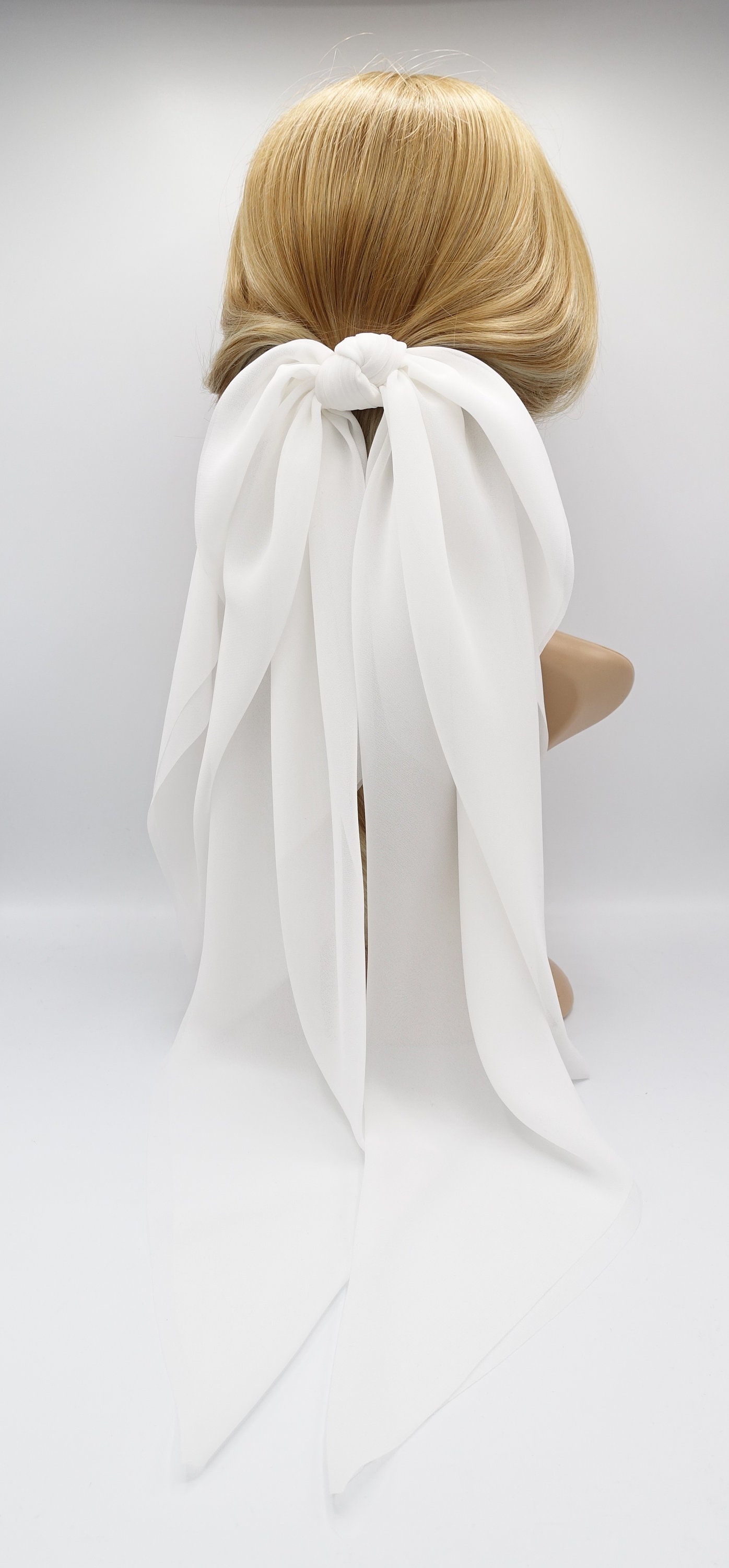 25 Inches Super Long Drape Wing Chiffon Hair Bow for Women - Etsy