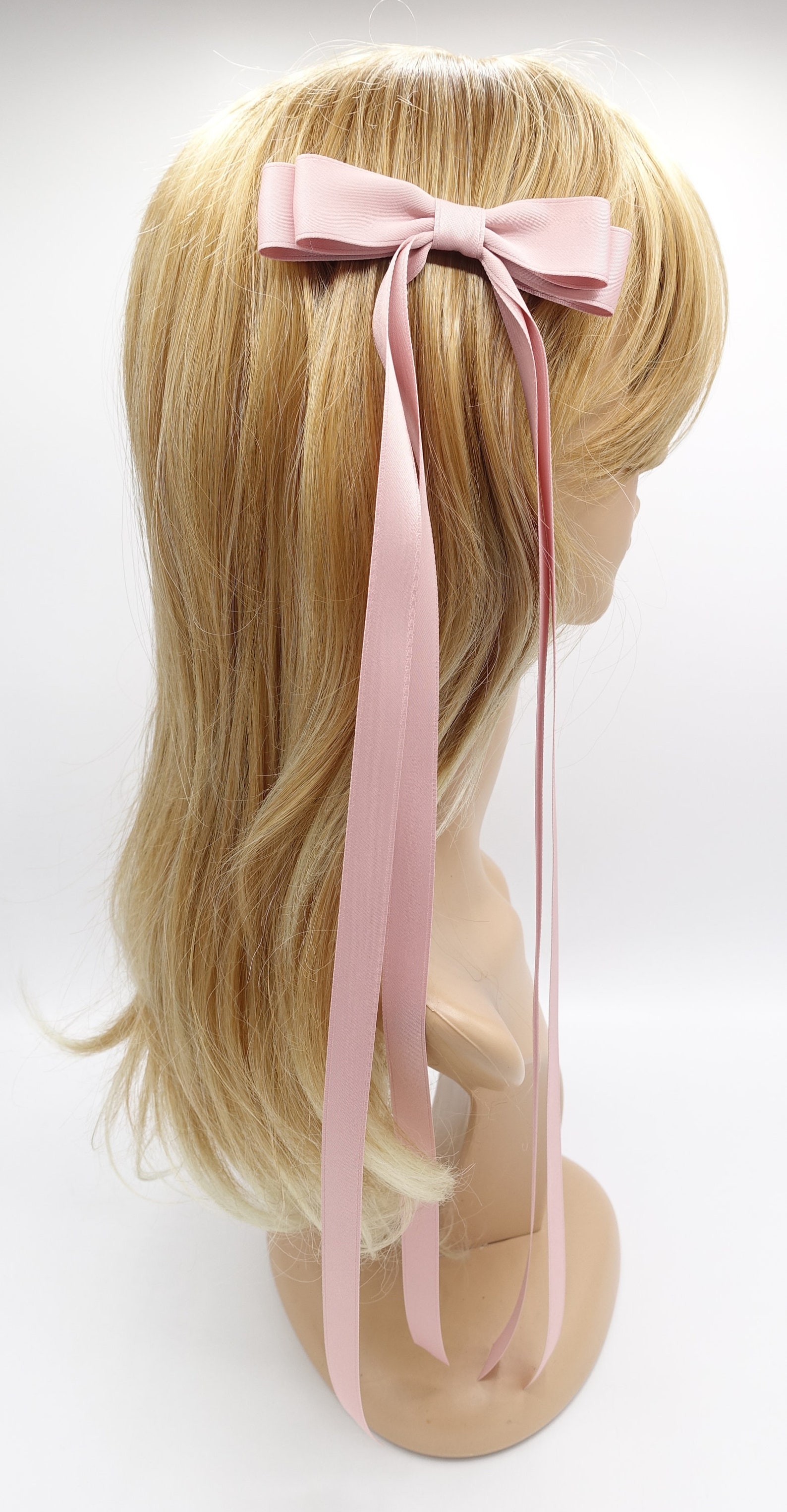 Satin Hair Bow With Extra Long Tails - Etsy