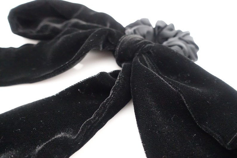 Silk Velvet Long Strap Bow Knot Satin Scrunchy Luxury Soft Bow - Etsy