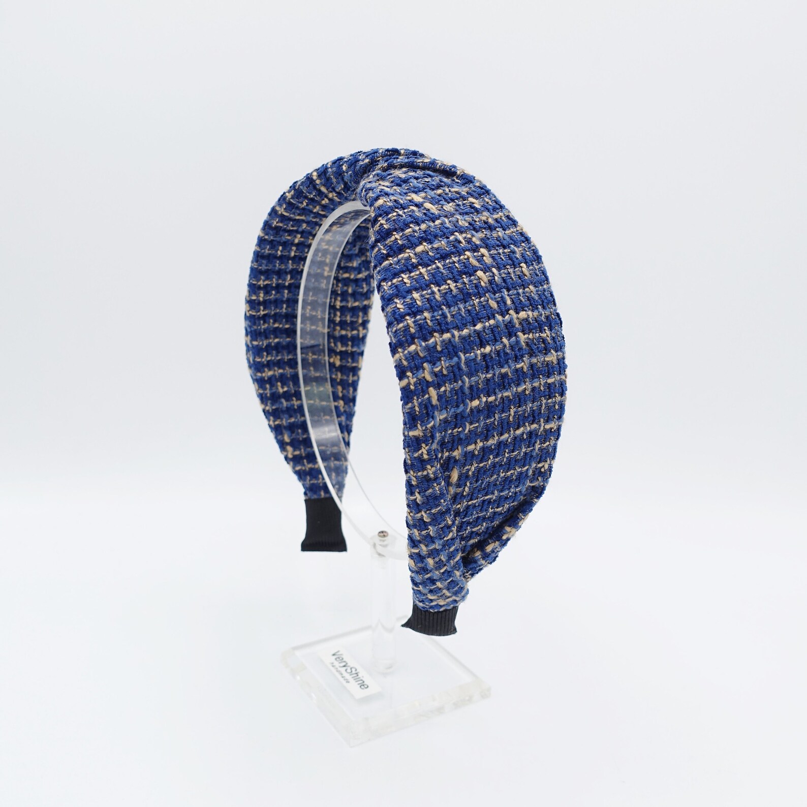 Tweed Waffle Pattern Headband Twist Hairband Fall Winter Stylish Hair ...