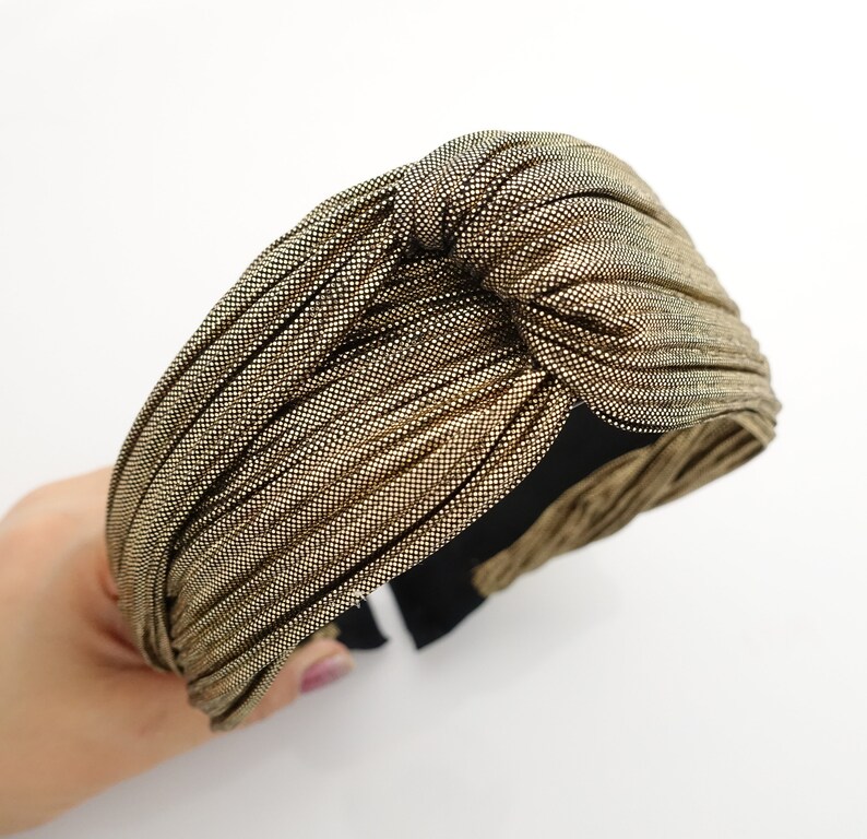 Glittering Pleated Cross Headband Stylish Woman Hairband - Etsy