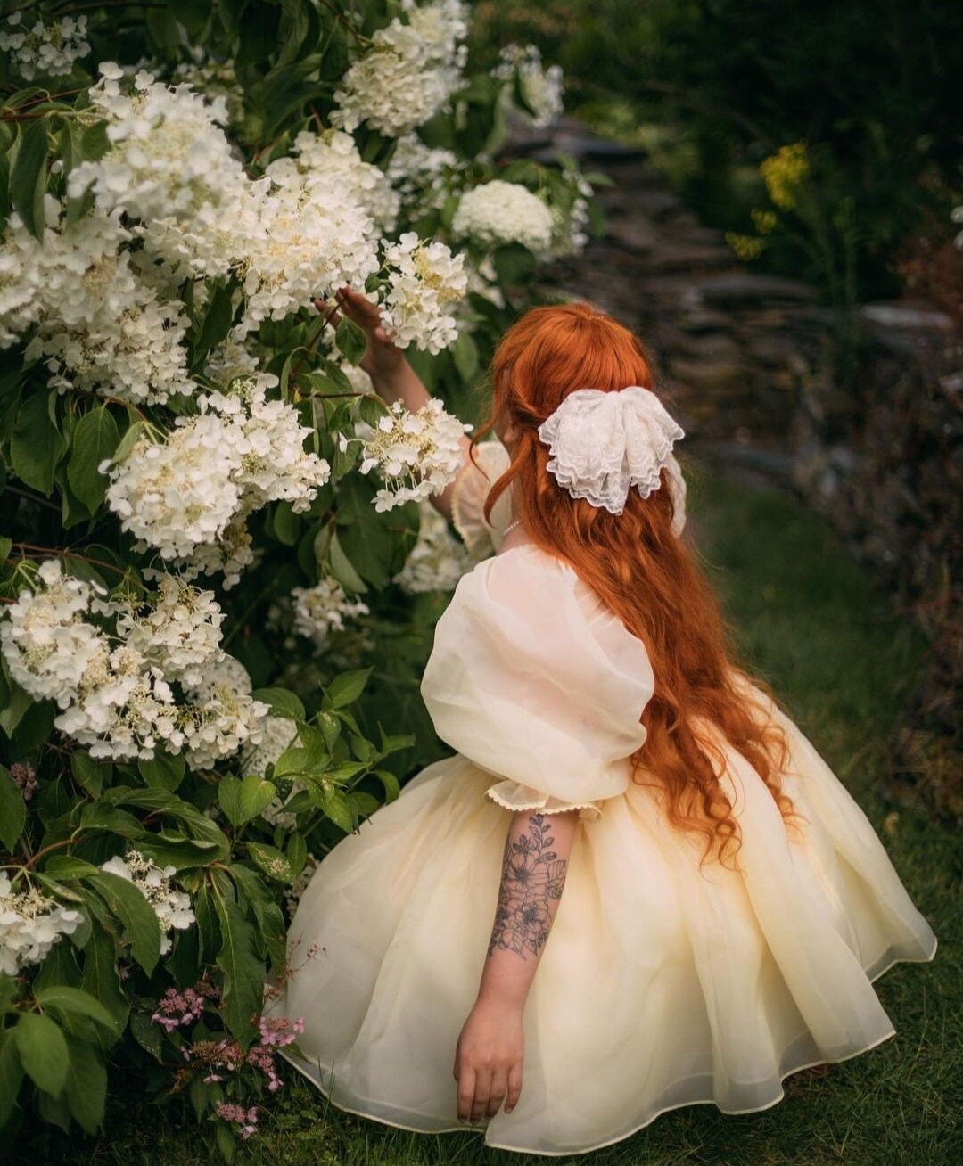 Floral Lace Drape Bow Translucent Mesh Bow Hair Accessory for Woman - Etsy