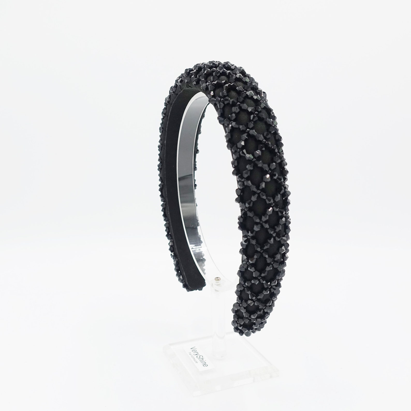 Beads Net Embellished Padded Headband Stylish Hairband Woman | Etsy