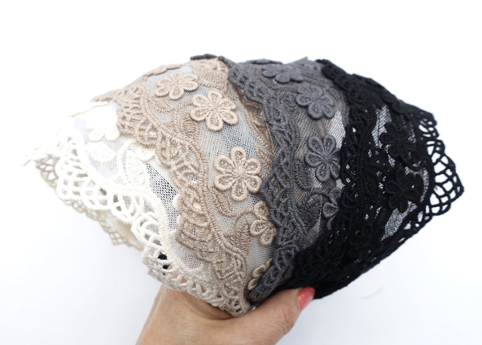 Floral Lace Headband Flat Headband Elegant Women Hair Accessory - Etsy