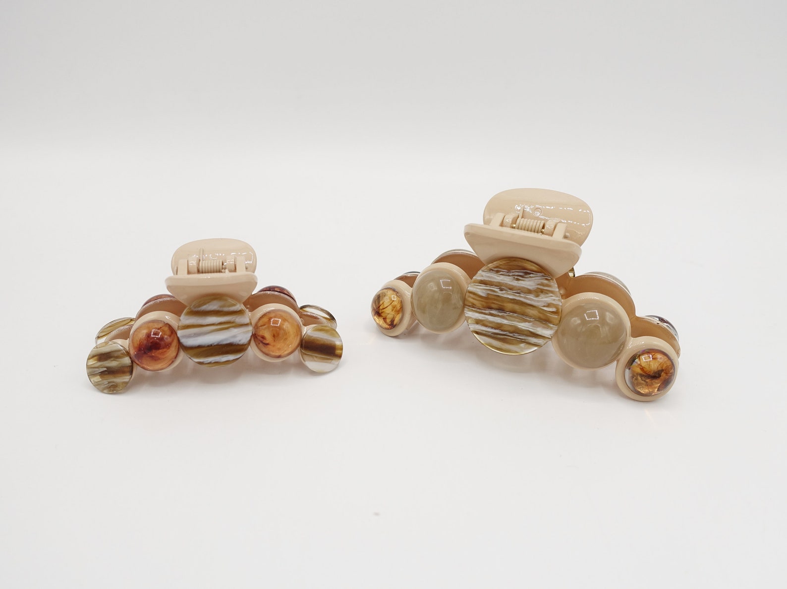 Marble Solid Formica Hair Claw Embellished Clamp Updo Hair | Etsy