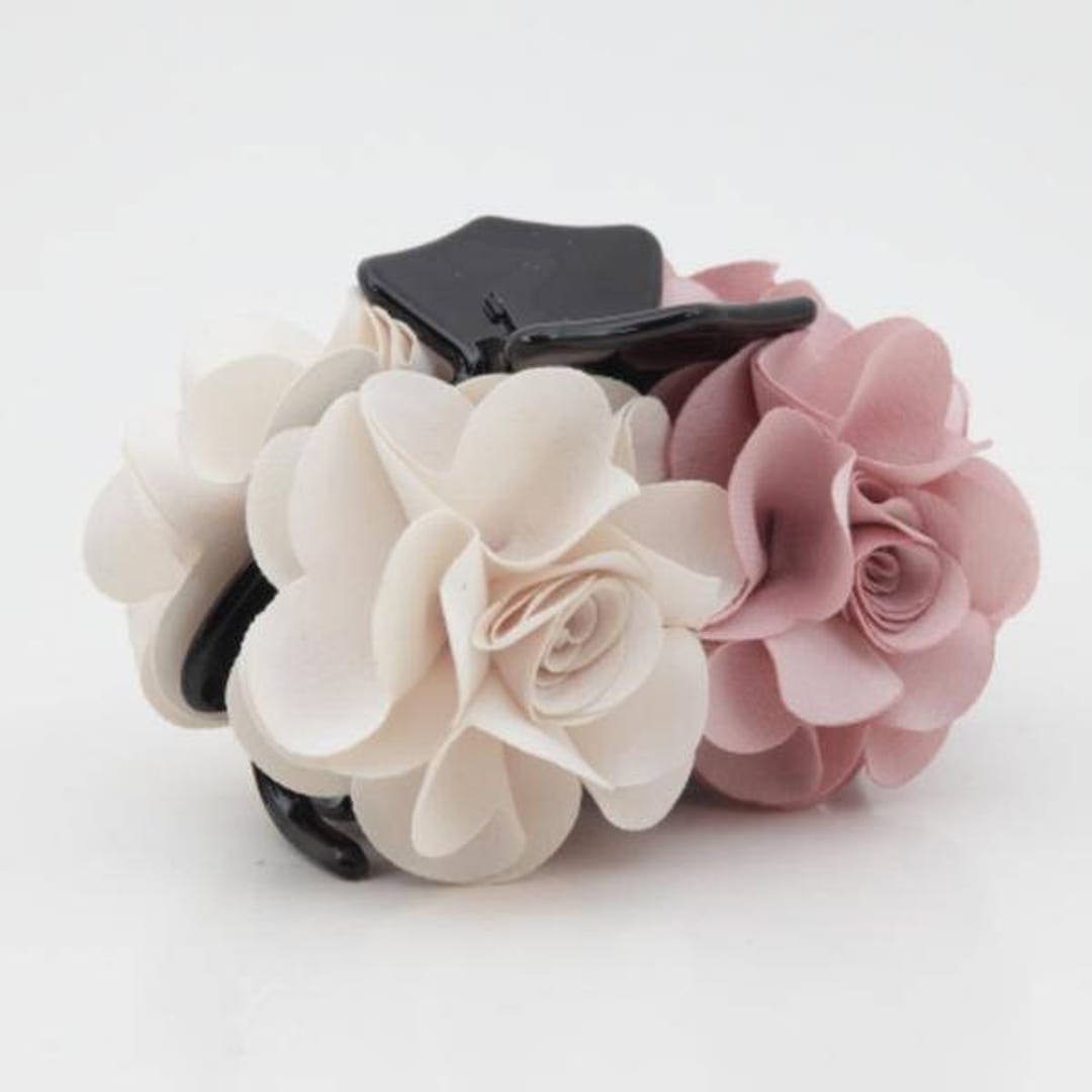 Flower Decorative Hair Jaw Claw Two Flower Hydrangea Flower Hair Clamp ...