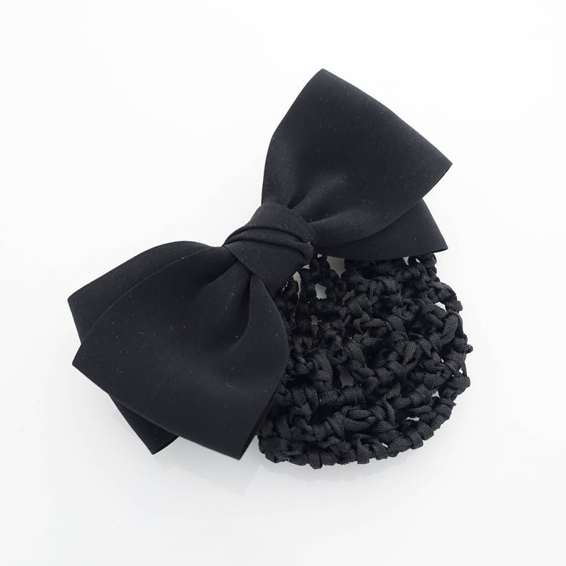 Hair Snood Net Bow French Barrette Clip Hygienic Hair - Etsy