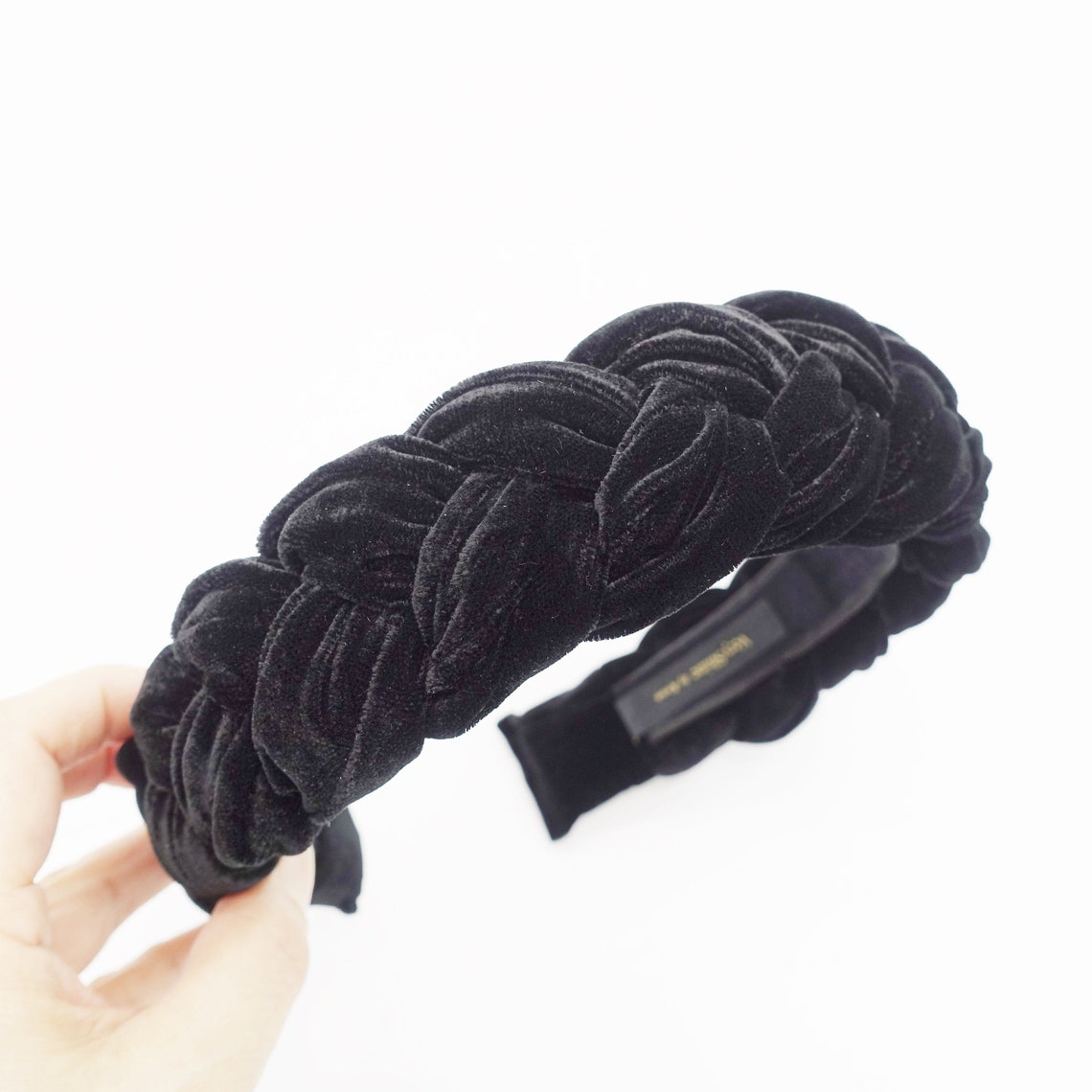 Velvet Braided Headband Silk Velvet Hairband Luxury Plaited - Etsy