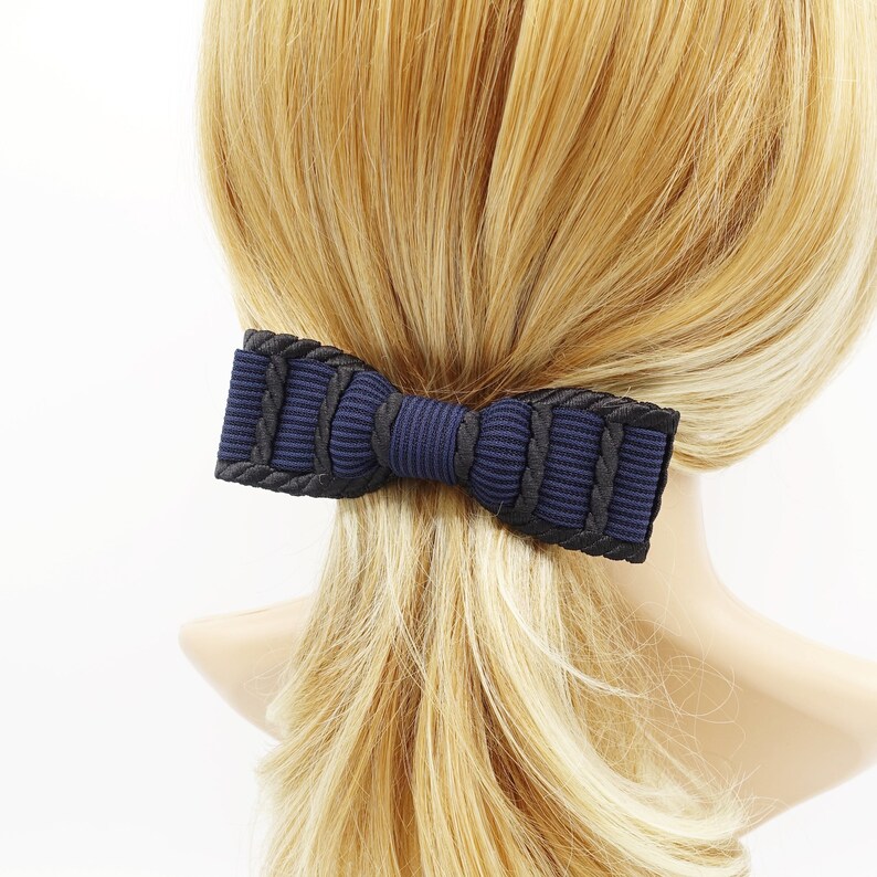 Pleated Fabric Hair Bow Twisted Edge Fabric Trim Hair Bow - Etsy