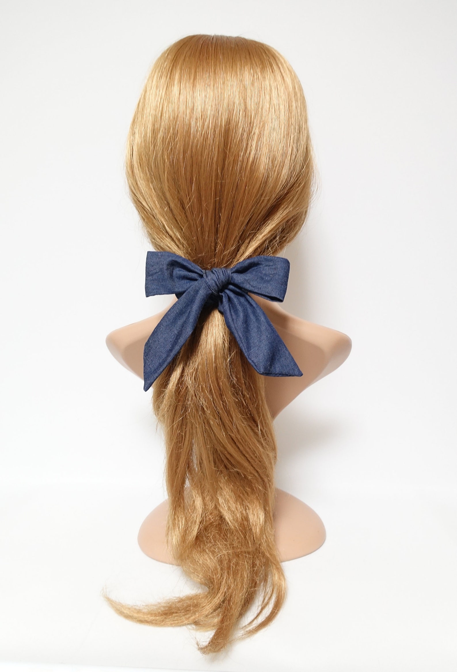 Denim Bow Knot Scrunchies Cotton Casual Scrunchy Woman Hair - Etsy