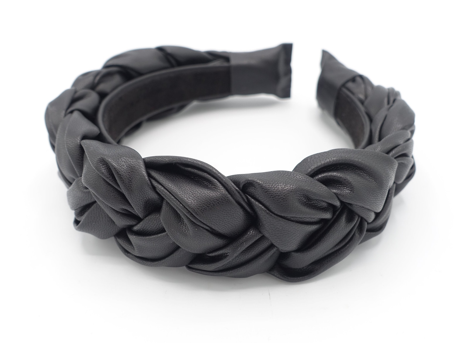 Leather Braided Headband Chunky Plaited Stylish Hairband - Etsy