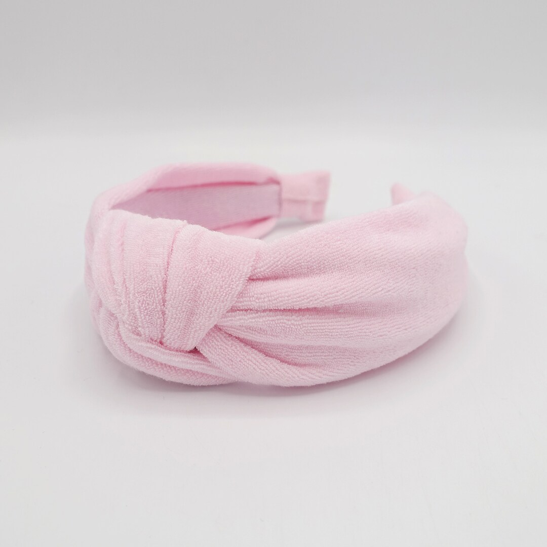 Terry Cloth Top Knot Headband Cozy Fashion Hairband for Women - Etsy