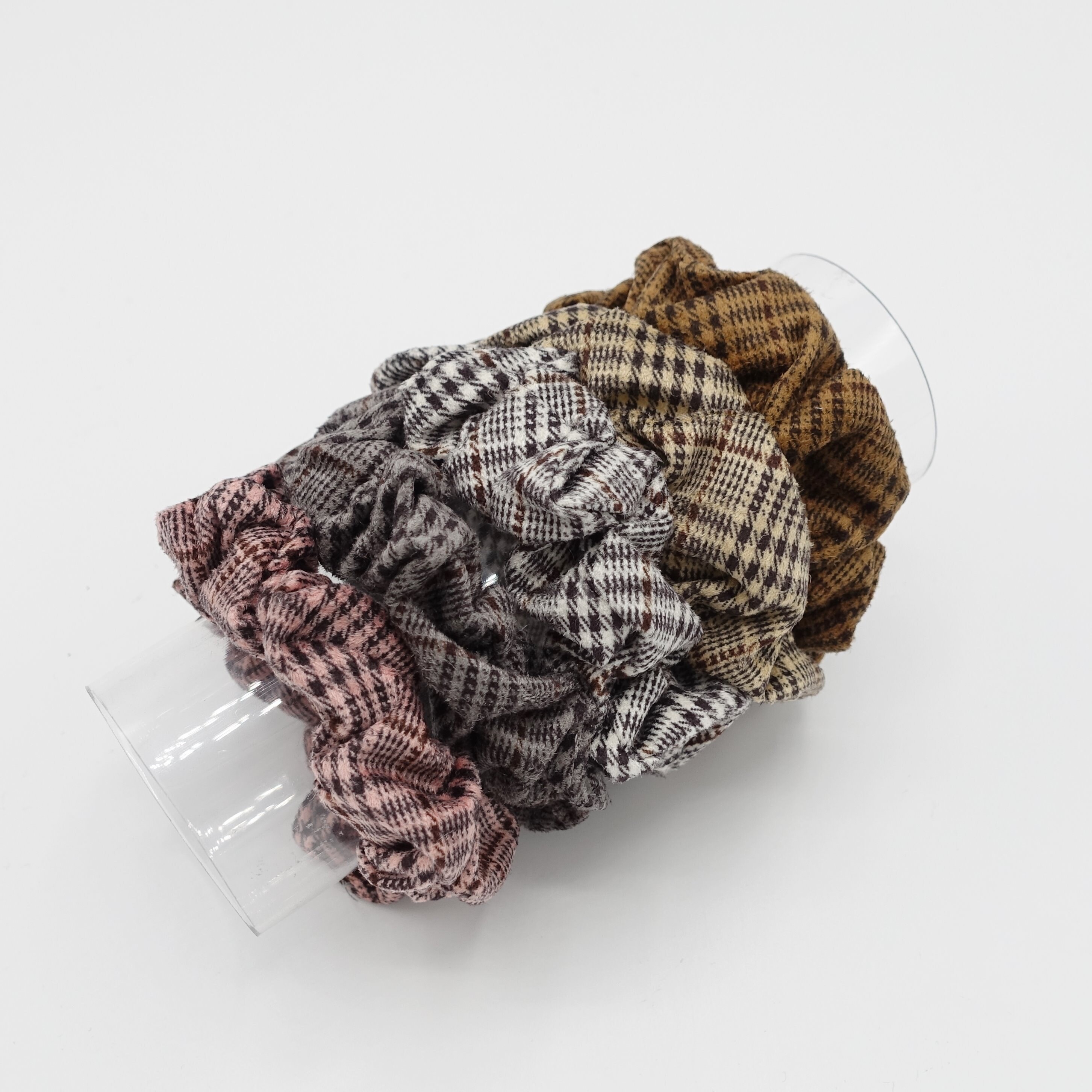 A Set of 5 Suede Plaid Check Scrunchies Autumn Winter Hair - Etsy