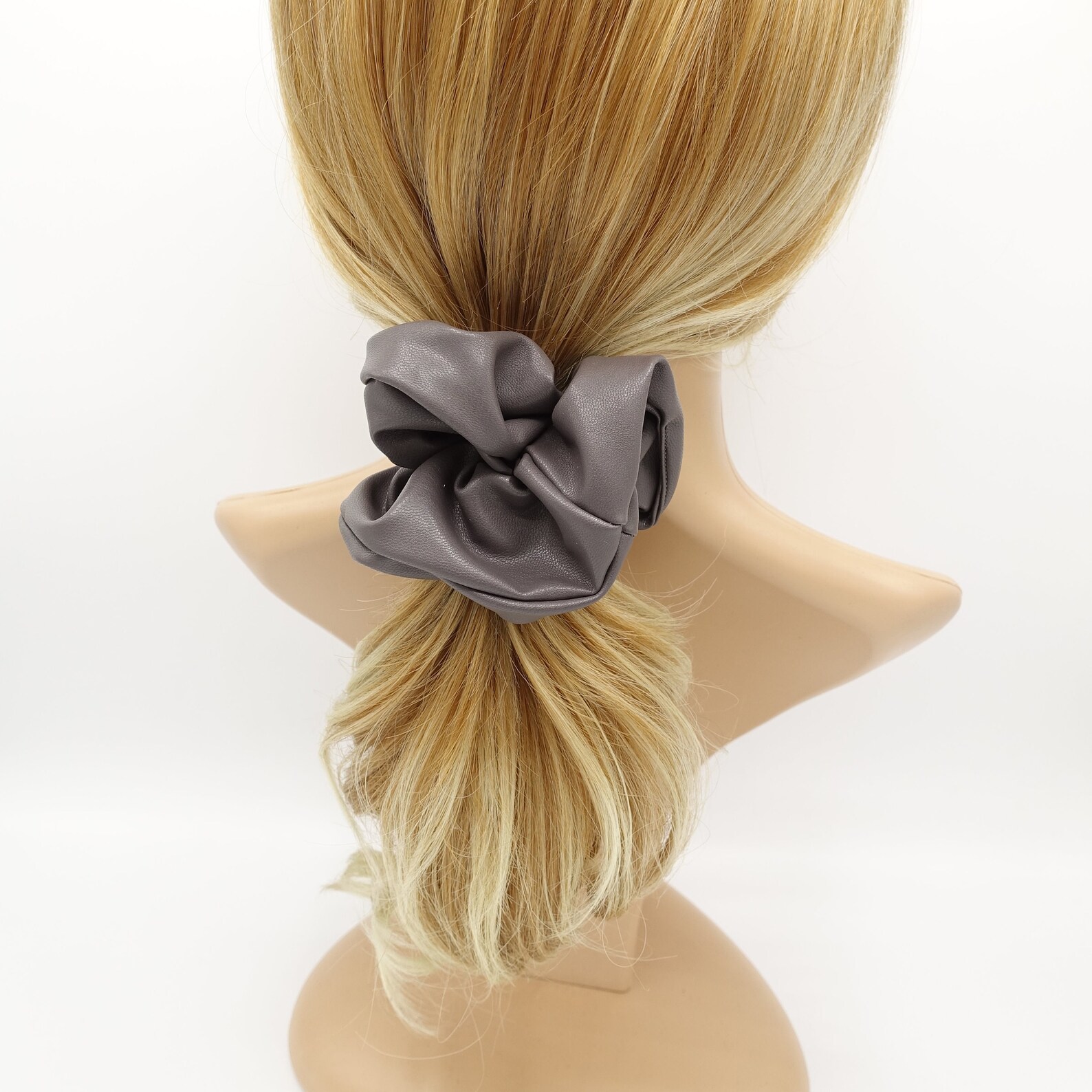 Faux leather scrunchies Fall Winter scrunchy women hair | Etsy