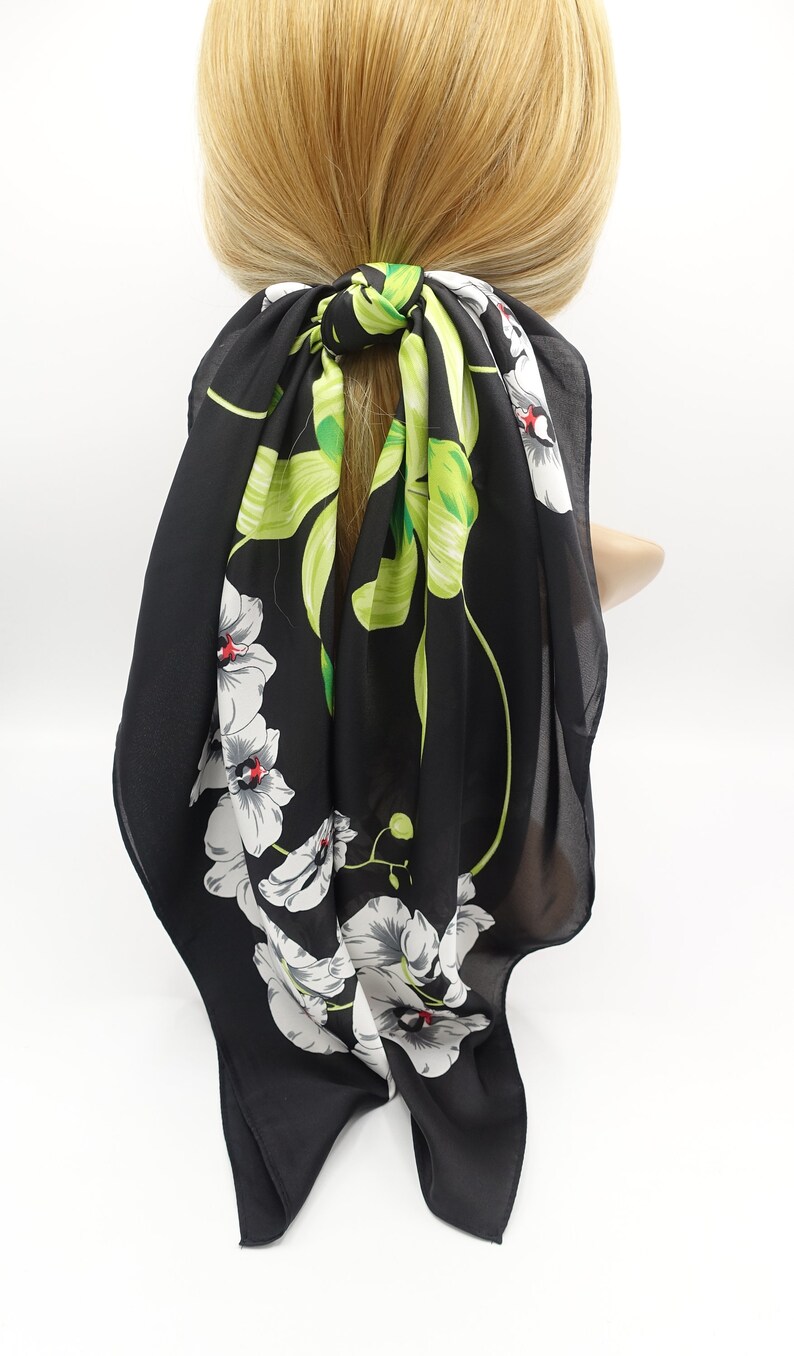 Scarf Scrunchies Several Patterns Stylish Hair Elastic Tie - Etsy