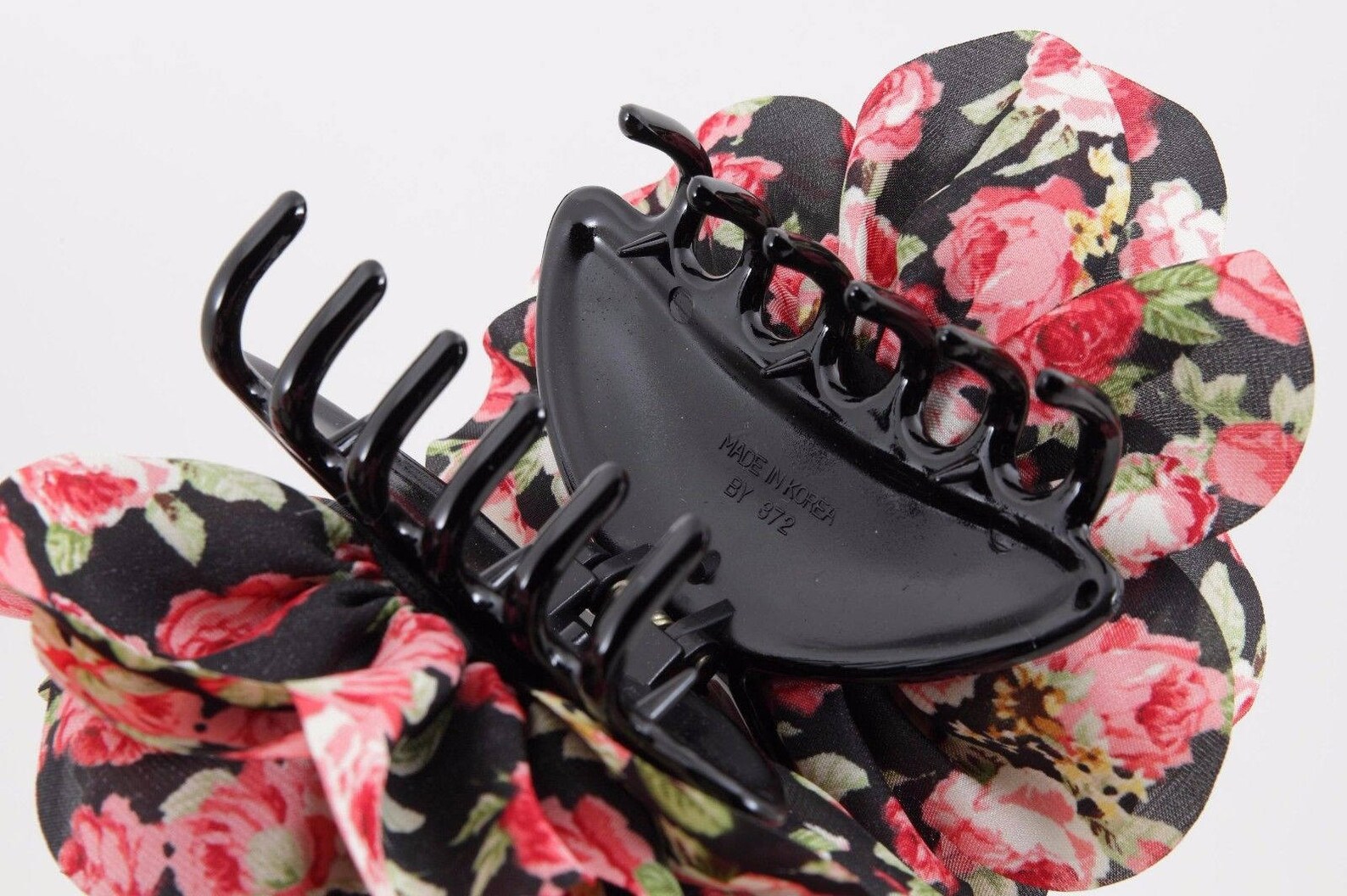Floral Print Petal Flower Decorated Hair Claw Clip Women Hair Accessory ...