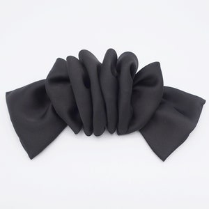 Satin Ruffle Hair Bow for Women - Etsy