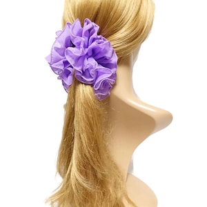 Handmade Ruffle Chiffon Banana Hair Clip: Fabric Wave Design - Etsy