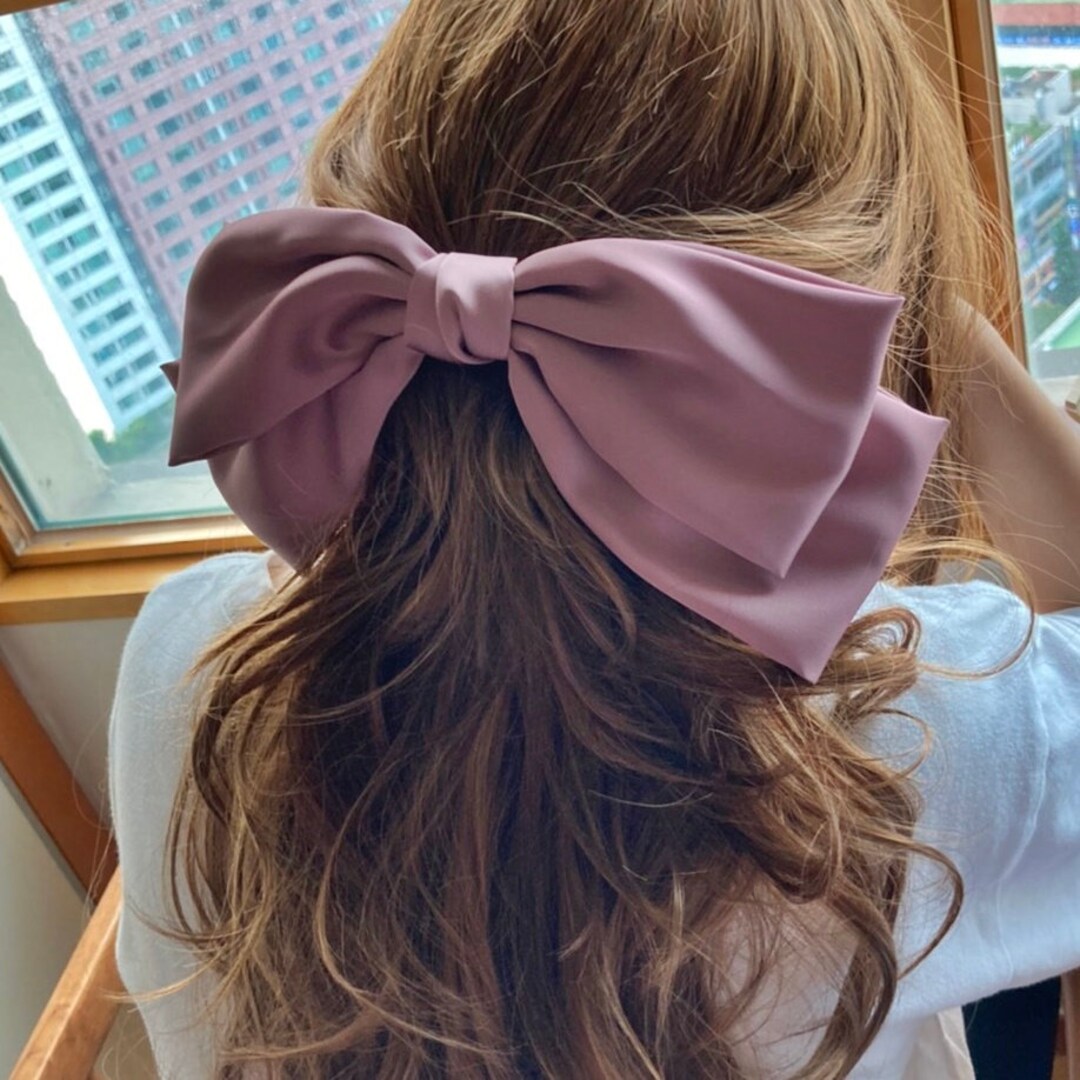 Giant Satin Hair Bow Droopy Stylish Women Hair Accessory - Etsy