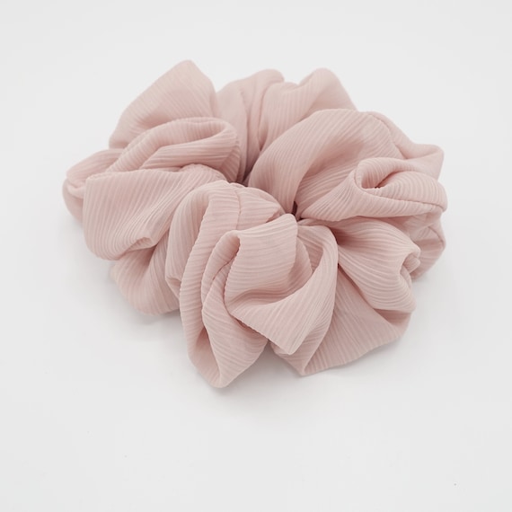 Large Chiffon Voluminous Scrunchies Women Hair Elastic - Etsy