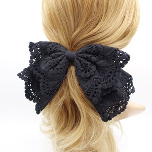 Lace Hair Bow for Women - Etsy