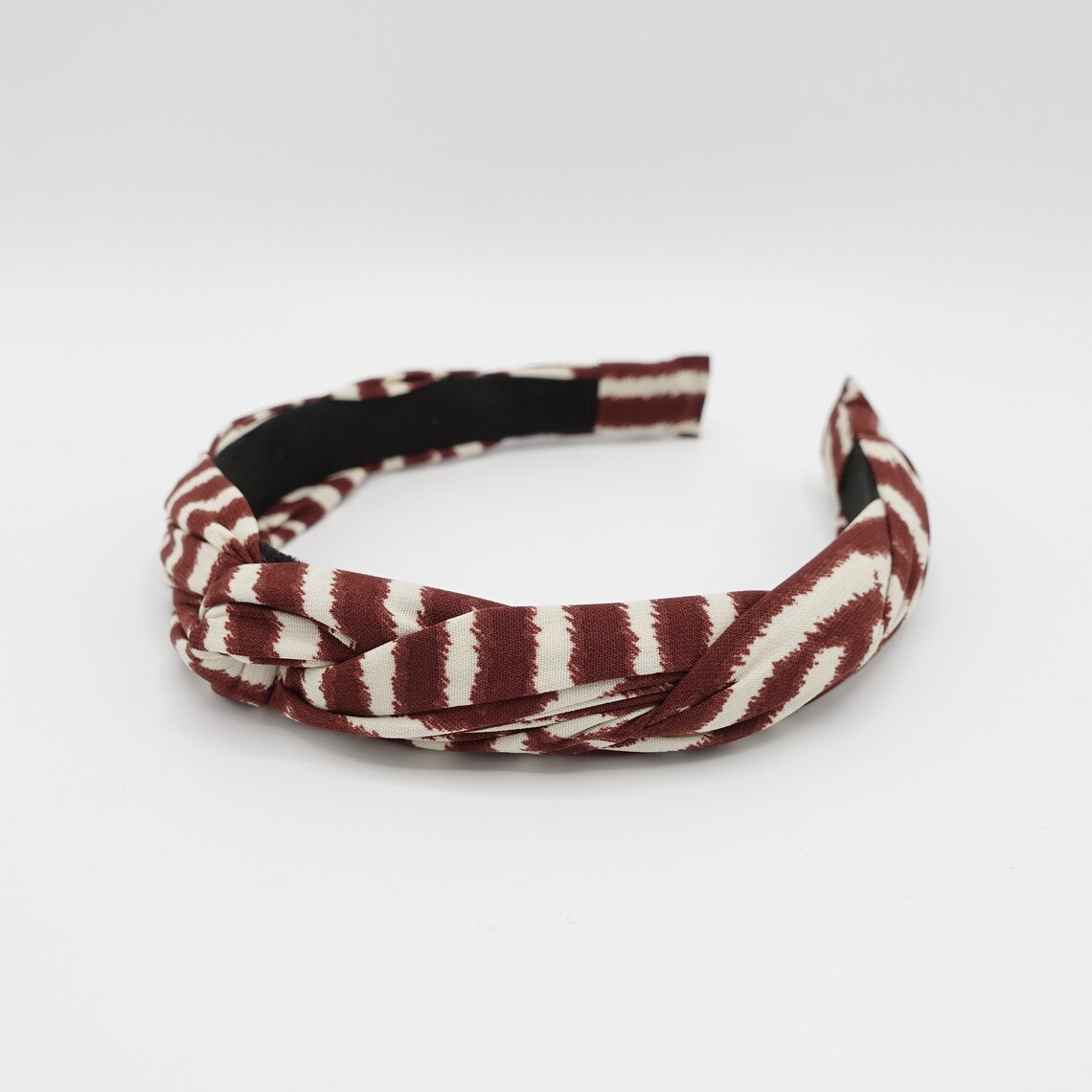 Zebra Print 2 Strand Crossed Round Braided Headband for Women - Etsy