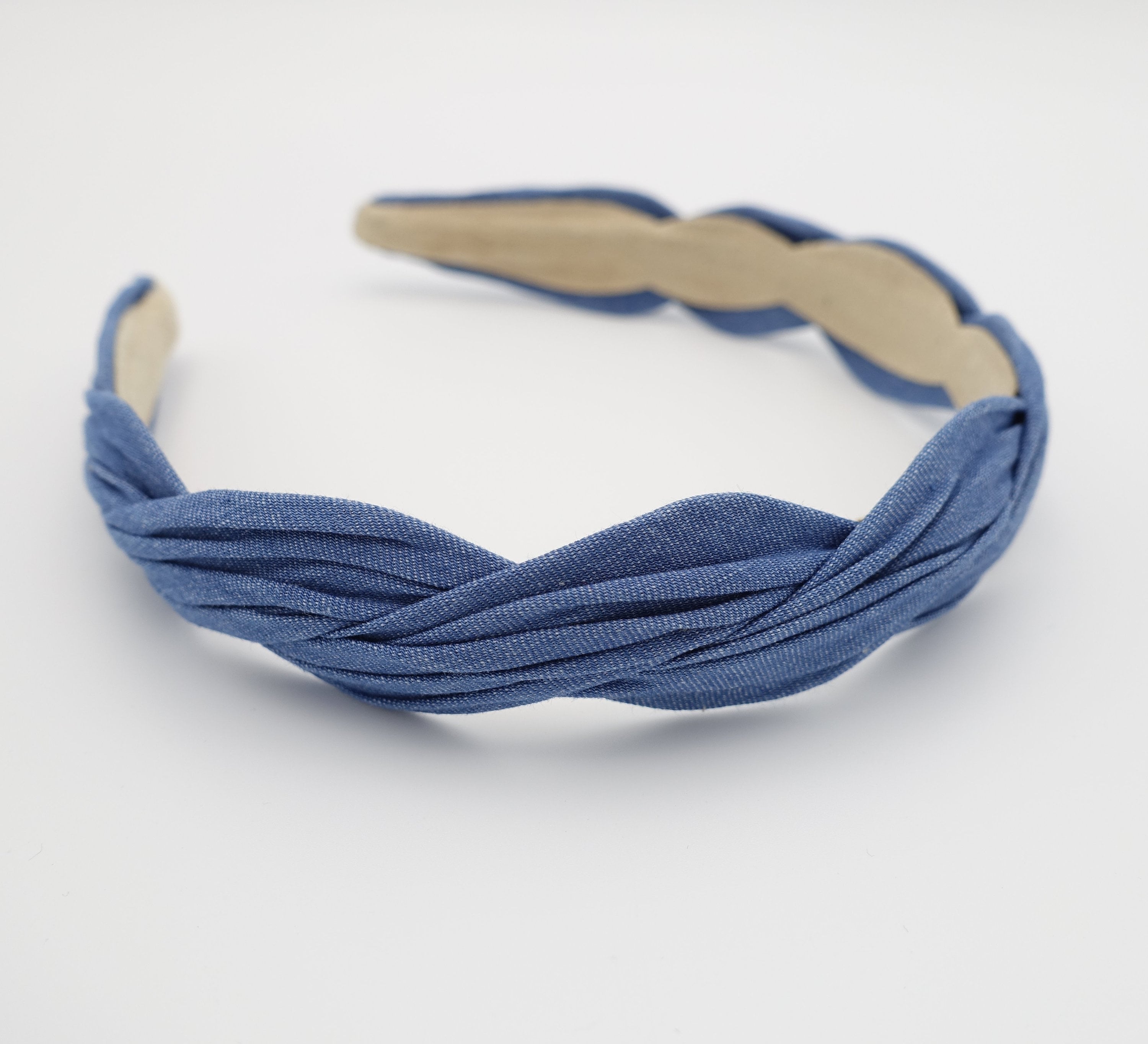 Denim Wave Headband Cotton Hairband Woman Hair Accessory - Etsy