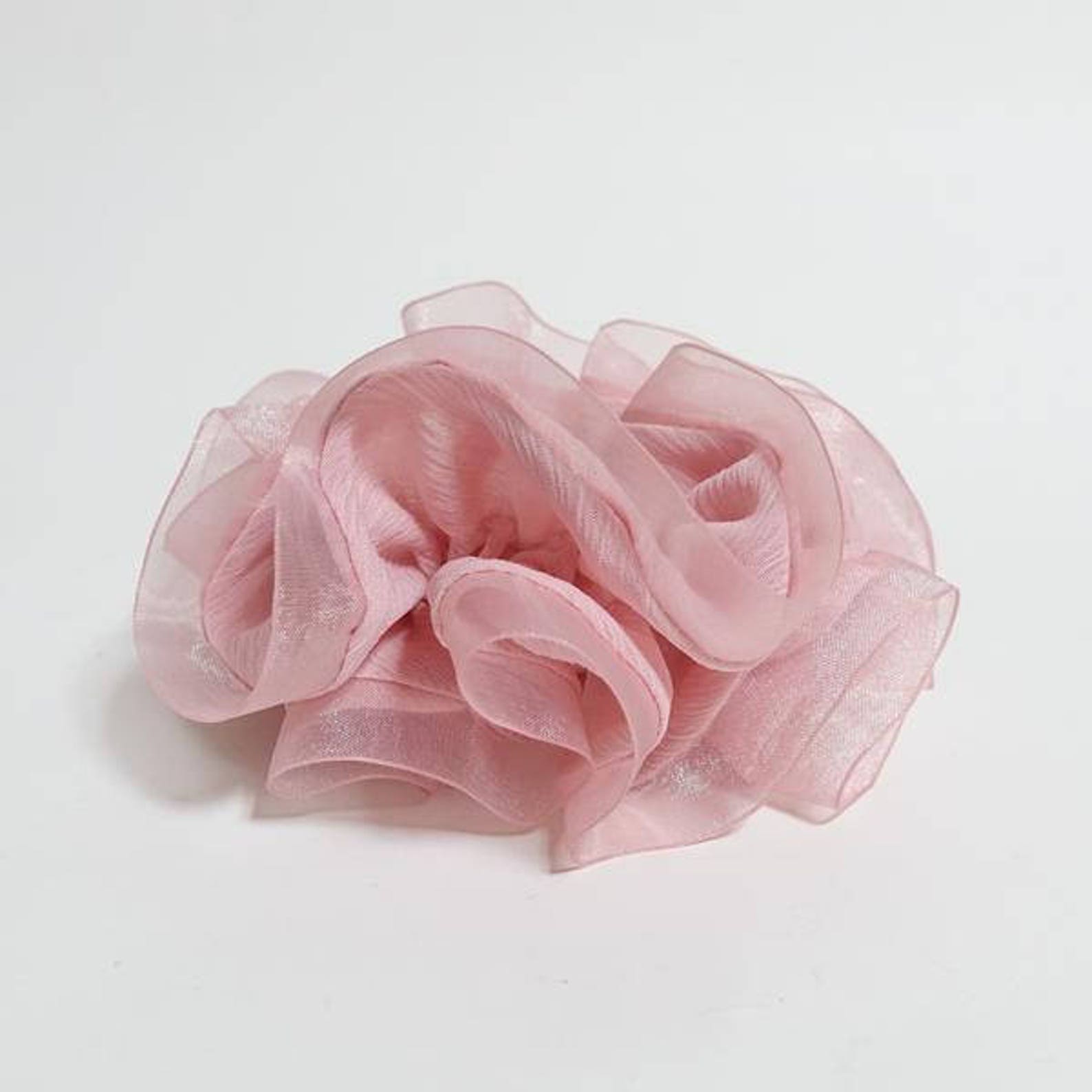 Mesh Trim Chiffon Scrunchies Hair Elastics Women Hair | Etsy