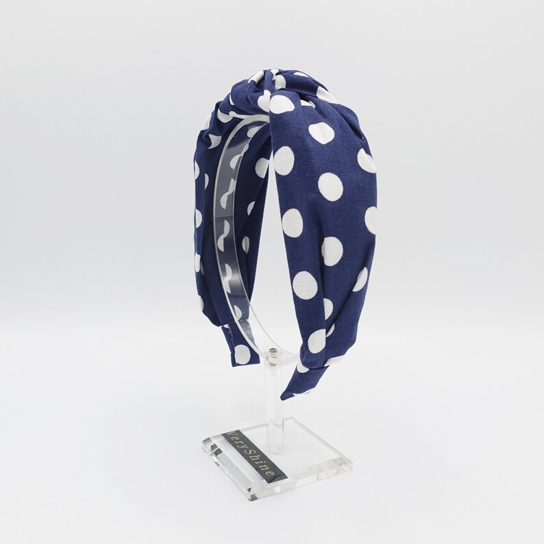 Cotton Dot Headband Top Knot Hairband for Women - Etsy