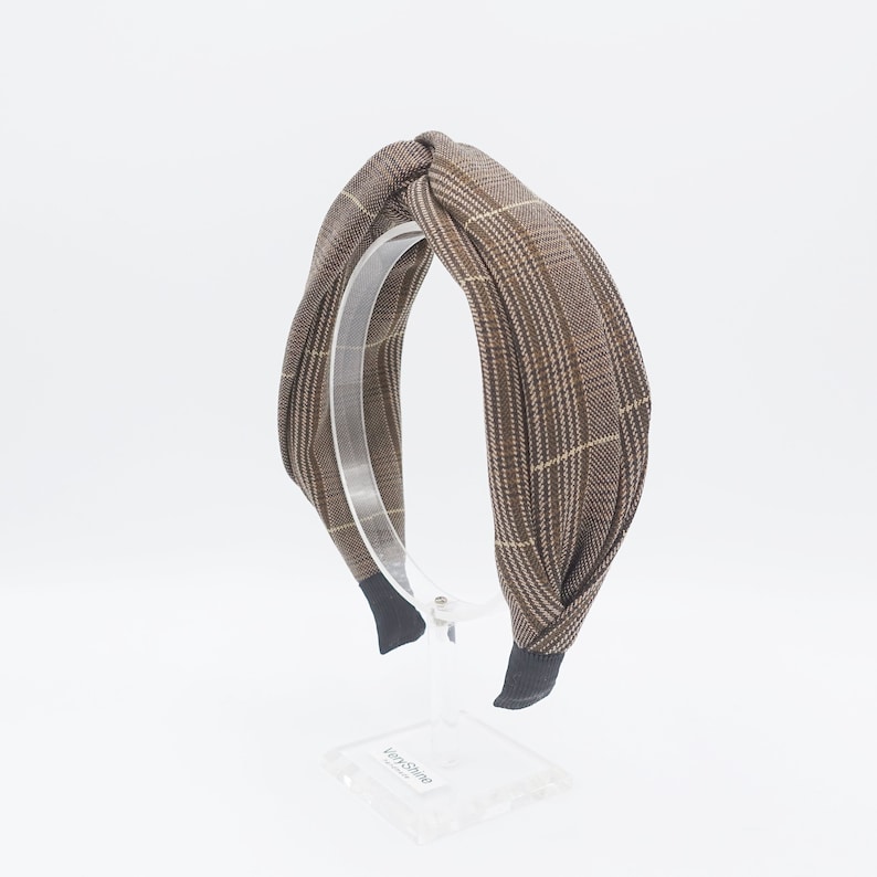 Plaid Check Headband Cross Twist Hairband for Women - Etsy