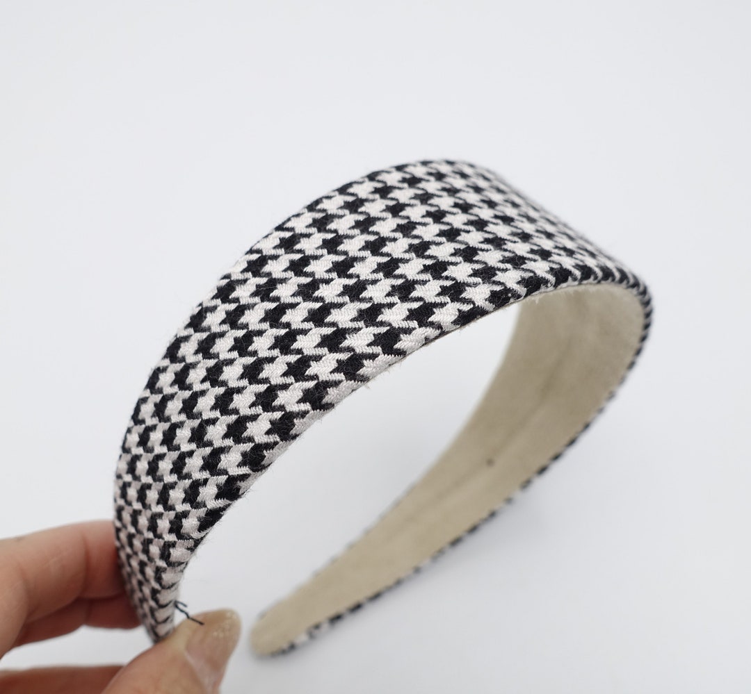 Basic Pattern Headband Woolen Herringbone Houndstooth Headband Fall ...
